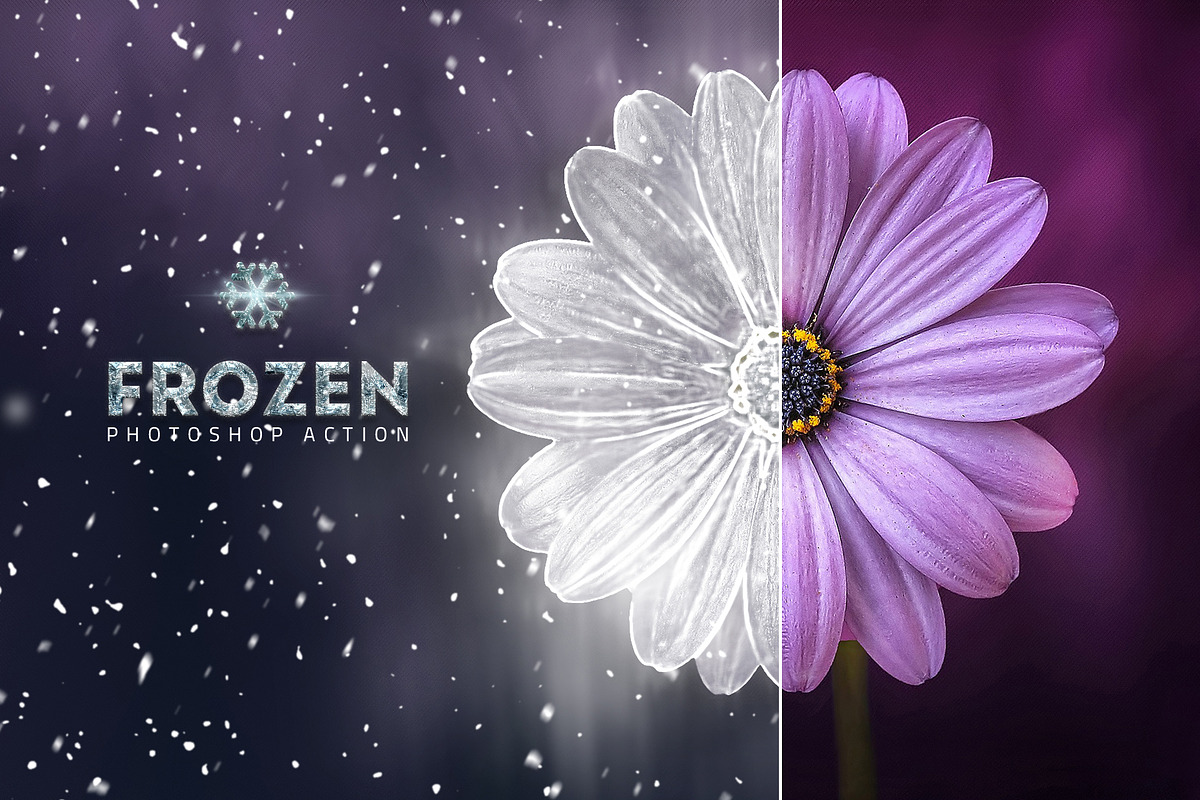 Frozen Ice Photo Effect, an Action Add-On by yantodesign
