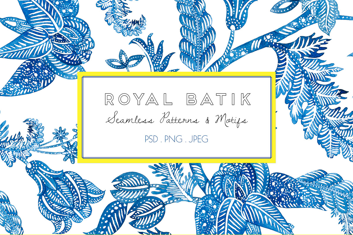 Royal Batik, Seamless Print & Motifs, a Pattern Graphic by TSTUDIO