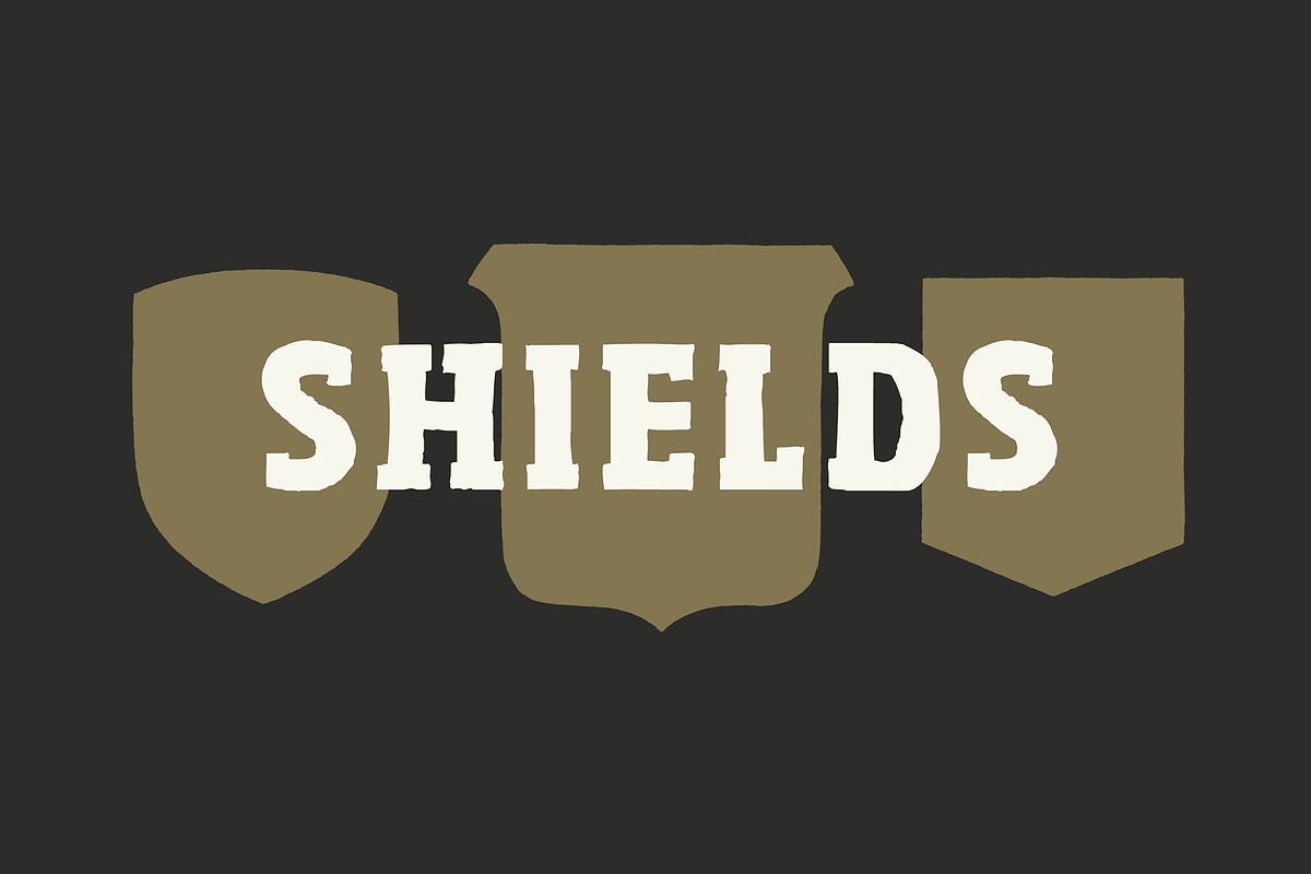 30 Shield Badge Shapes - By Hand, an Object Graphic by GhostlyPixels