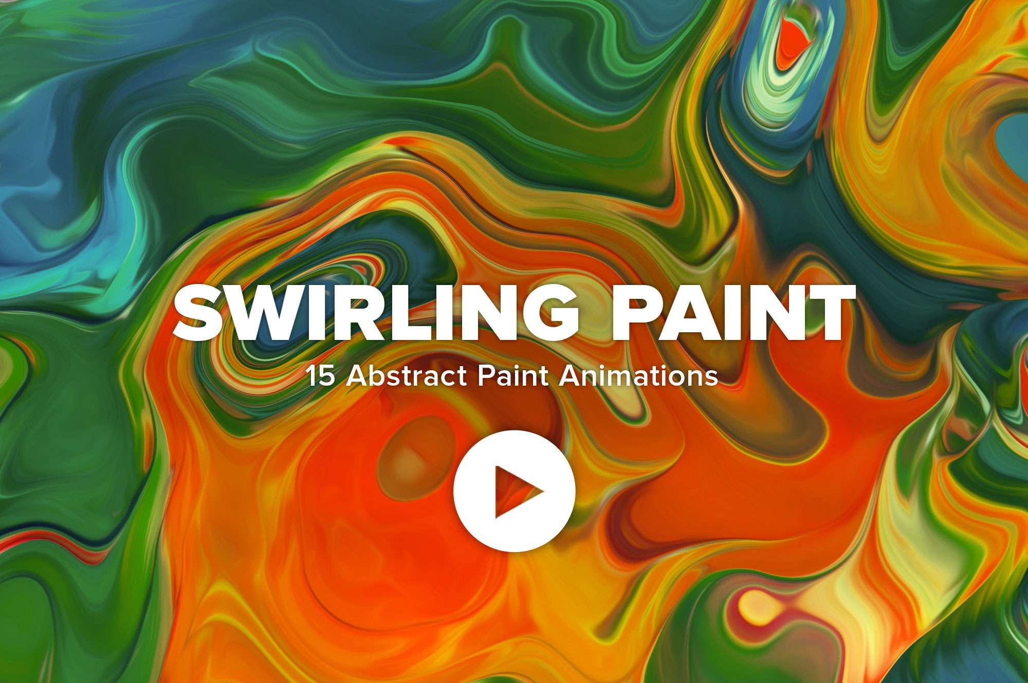 Swirling Paint—15 Vibrant Animations, a Background Graphic by Chroma Supply