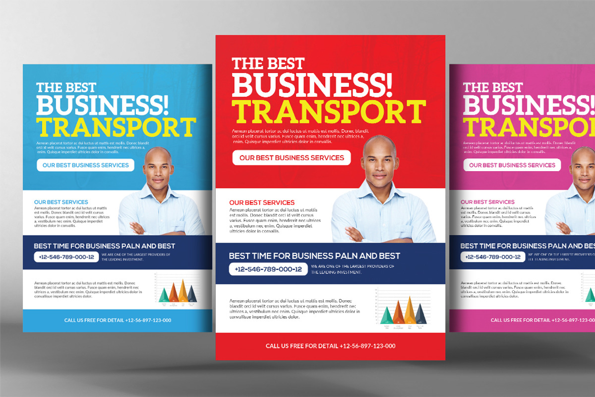 4 Smart Business Flyers Bundle, a Flyer Template by graphicforest ...