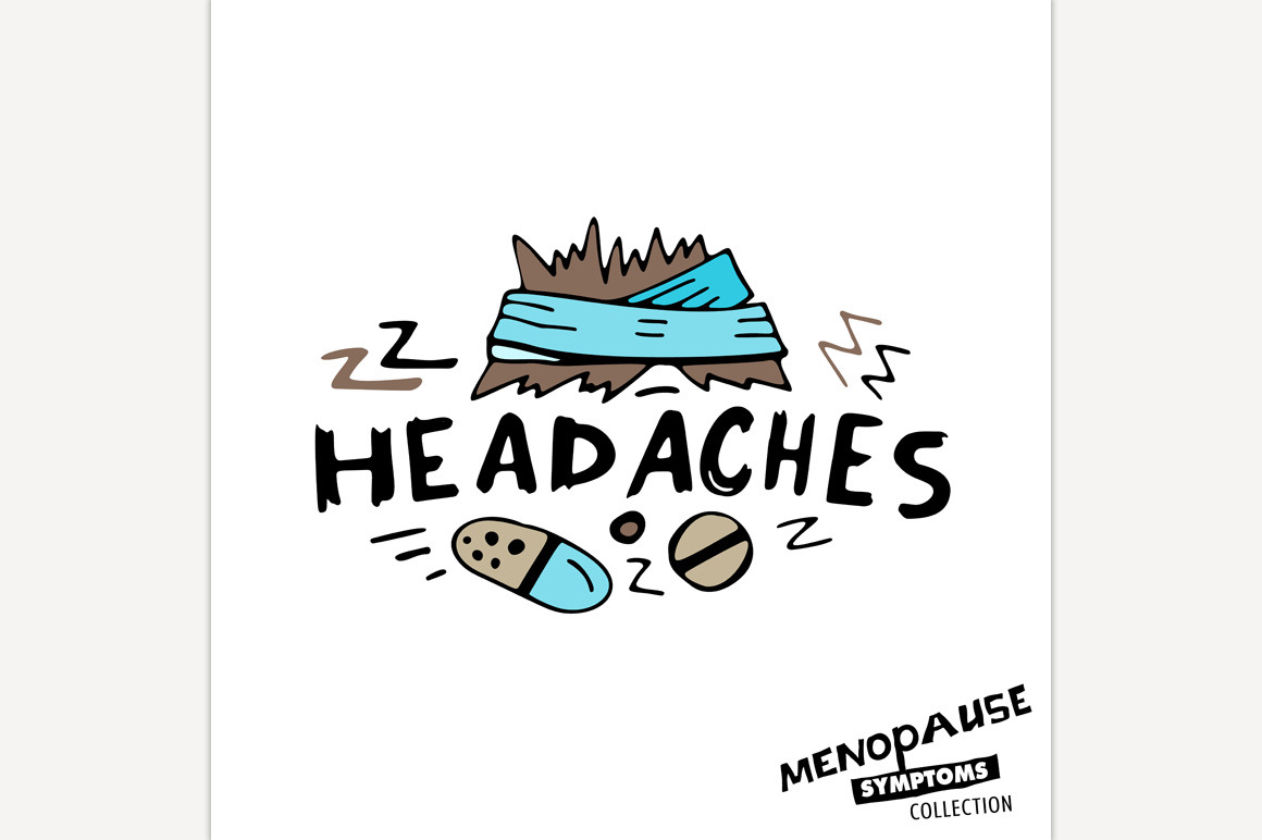 Menopause Symptoms Doodles, an Icon by Anna's Shop