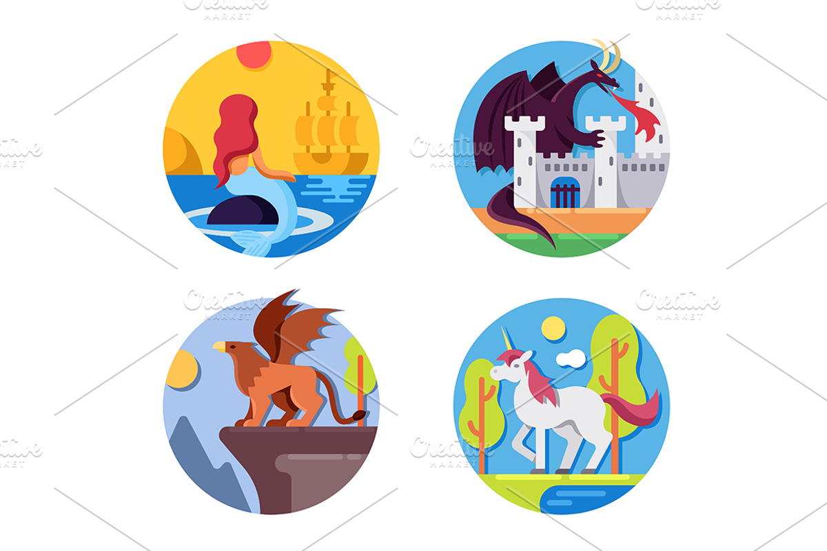 Fairy mythical creatures icons, an Icon by Kit8.net