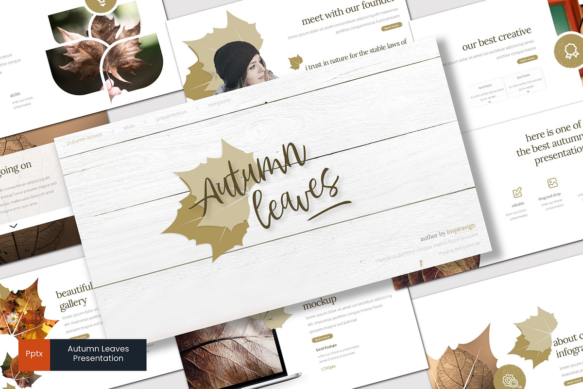 Autumn Leaves - Powerpoint Template, a Presentation Template by inspirasign