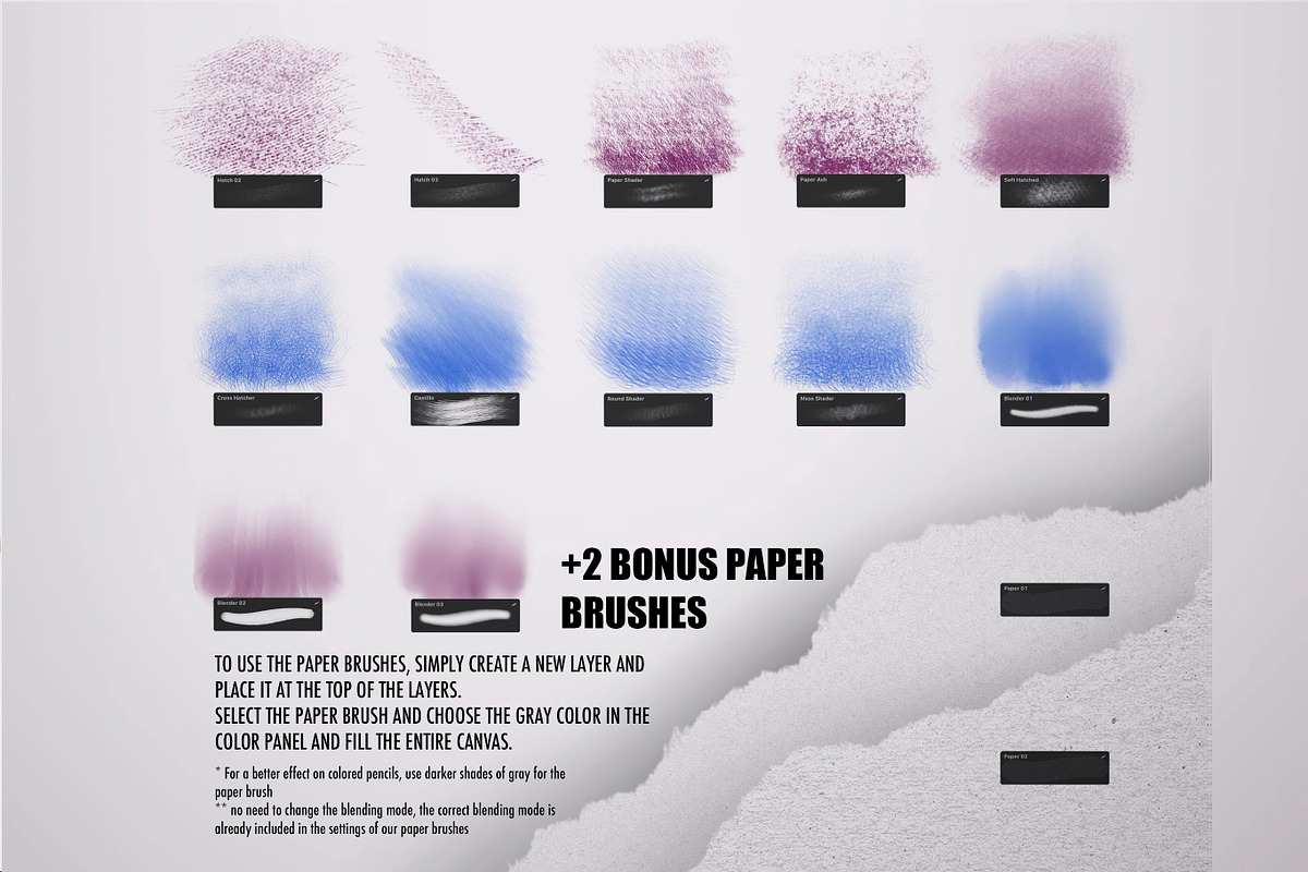 Color Pencils Procreate Brushes