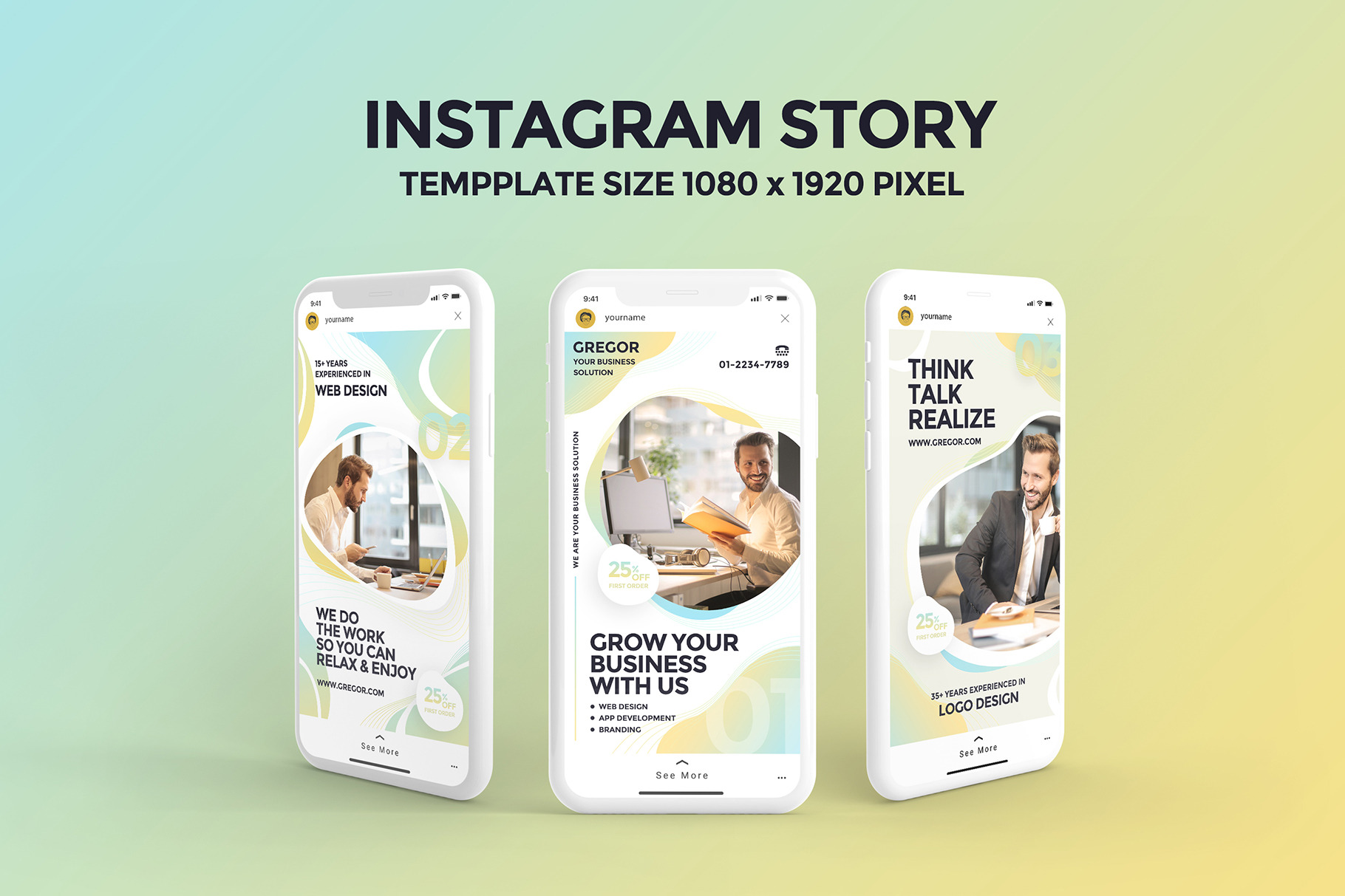 Instagram Story Business Template, a Social Media Template by Youwes ...