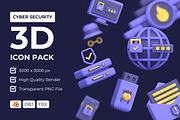 Cyber Security 3D Icon Pack, an Object 3D Model by Rishsketch