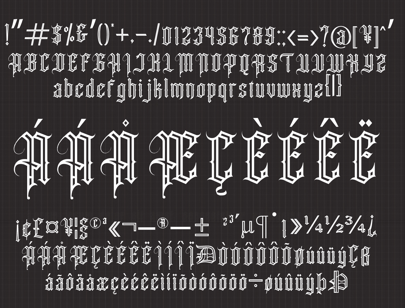 Sculpture Gothica, a Blackletter Font by cromatixclassroom