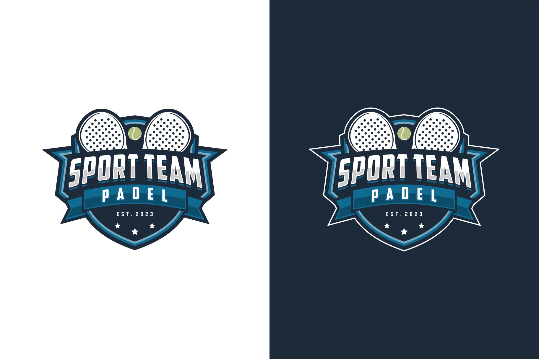 Padel logo badge emblem design, a Branding & Logo Template by jundio ...