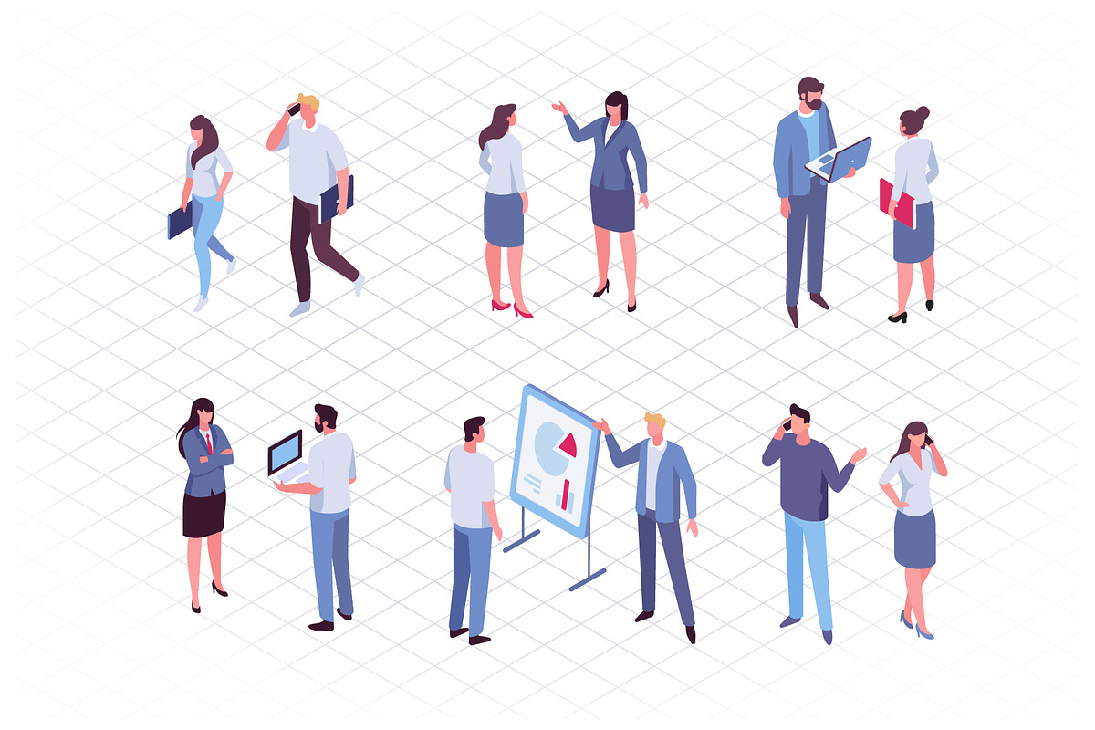 300+ Isometric People vector set, a Person Illustration by Vector_Art