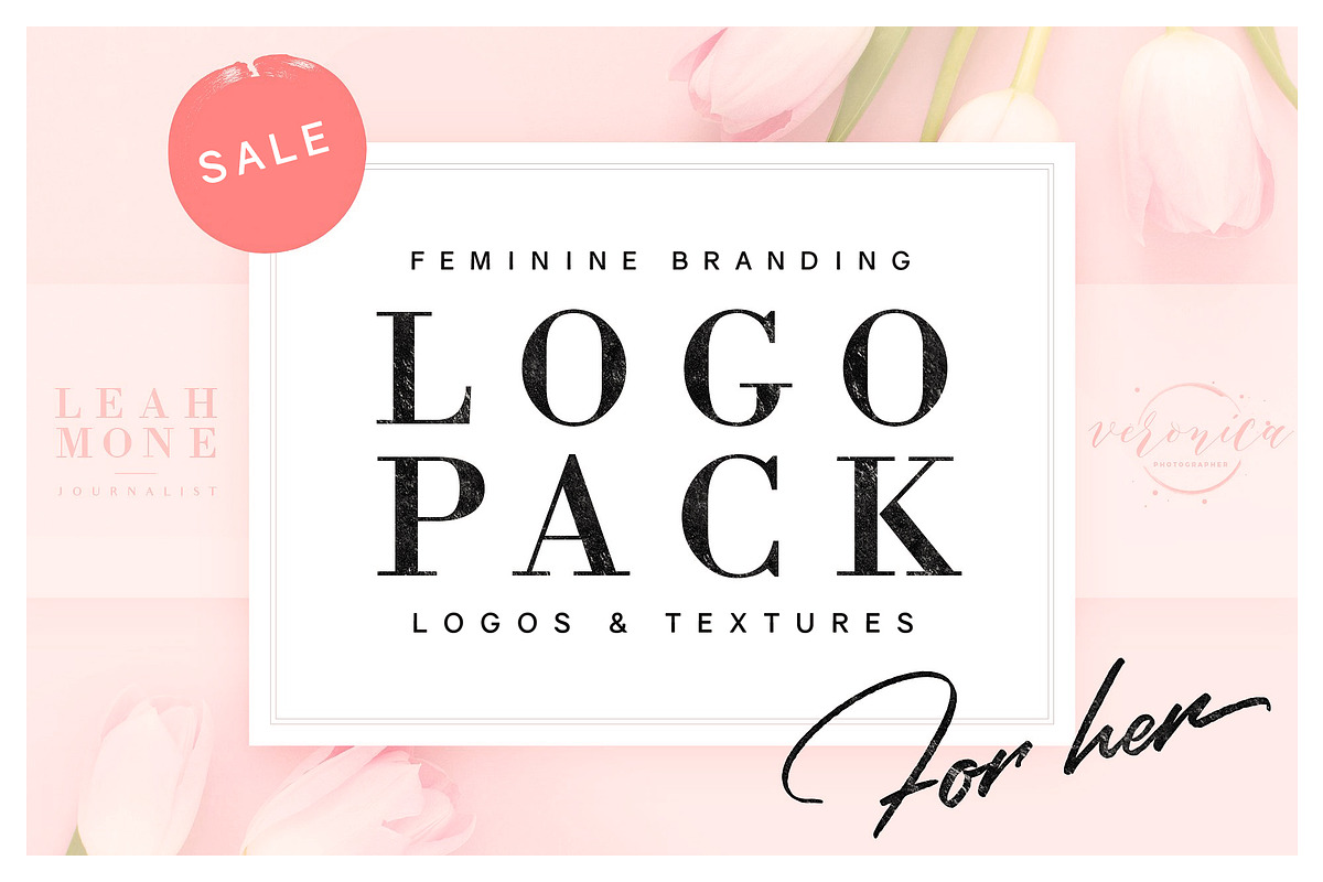 120 Feminine Branding Logos, a Branding & Logo Template by Davide Bassu