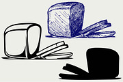 Rye bread SVG, an Outline Icon by LineworkStock