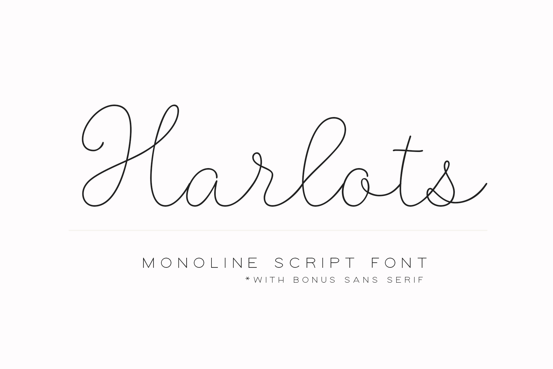 Harlots | Modern Script + Sans Font, a Script Font by KA Designs