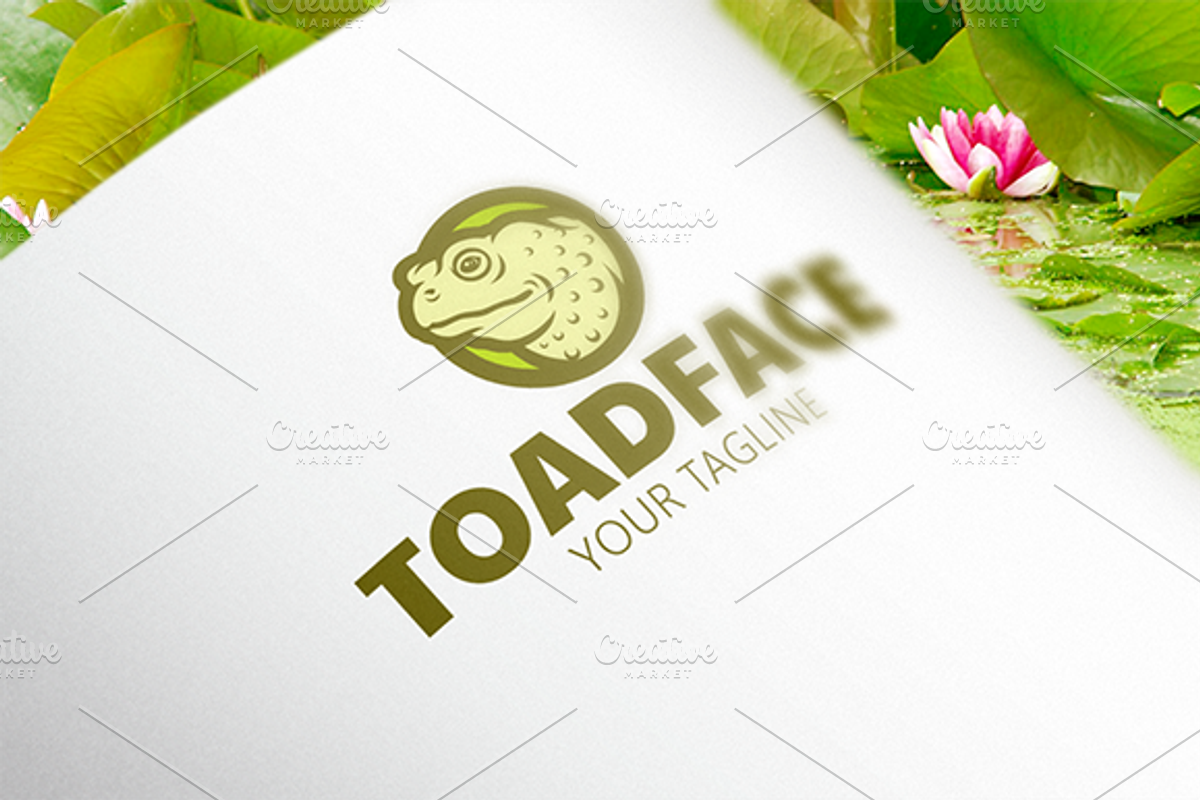 Toad Face, a Branding & Logo Template by Steinar Logo