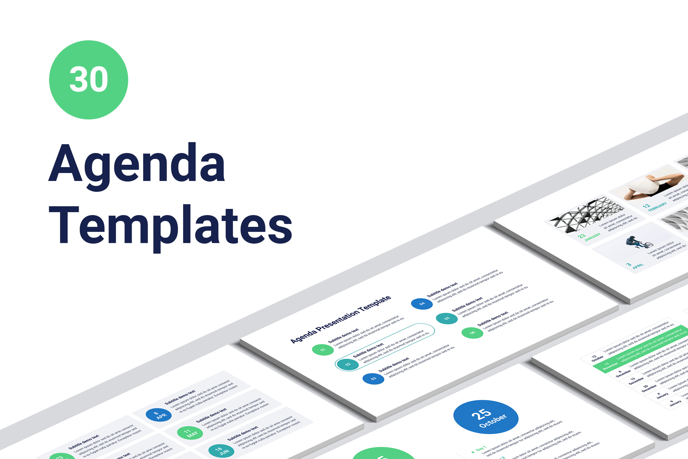 Agenda Google Slides Template, a Presentation Template by HiSlide.io