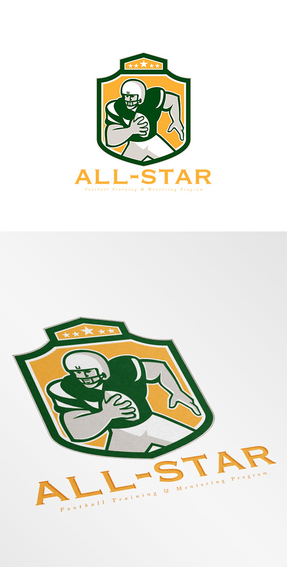 All-Star Football Training Logo, a Branding & Logo Template by ...