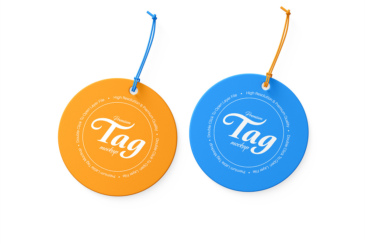Premium Label Tag Mockup