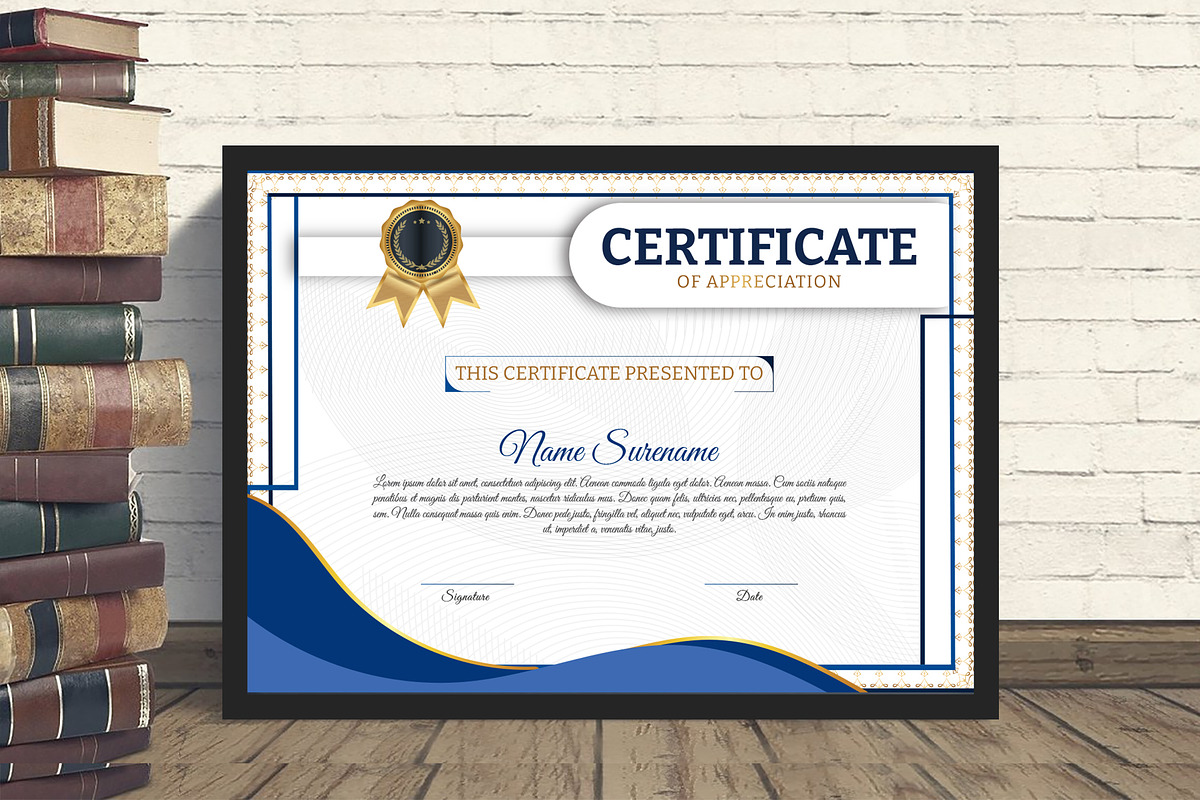 Creative Certificate Design, a Stationery Template by MRI STUDIO