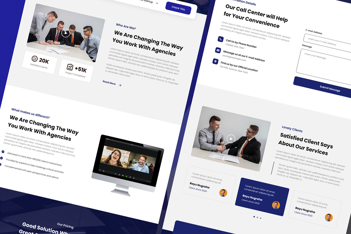 Landing Page Mobile App Start-up, a Landing Page Template by Portocraft