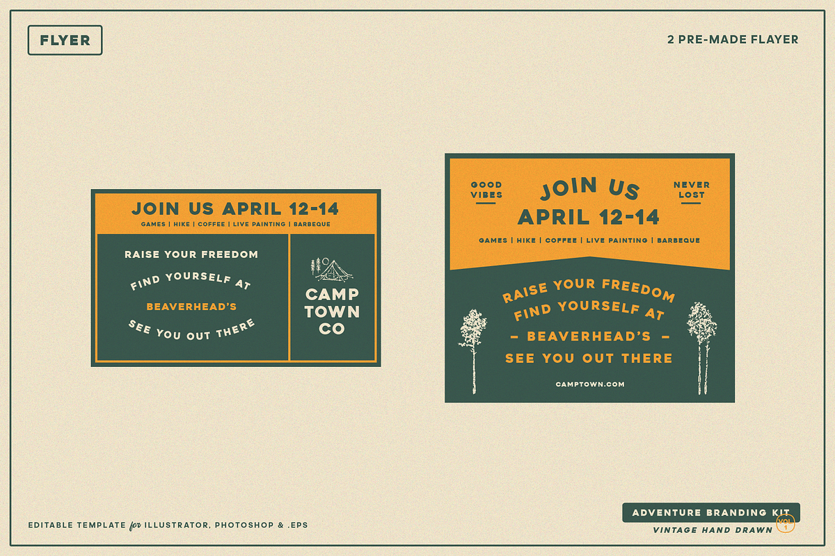 Adventure Branding Kit, a Branding & Logo Template by Refolve Design