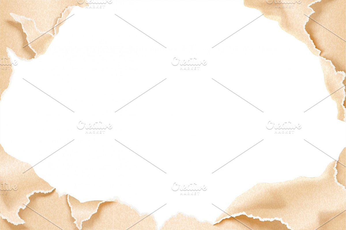 Torn kraft paper effect, an Object Graphic by TotallypicRF | Creative ...