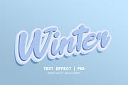 Winter Text Effect Psd | Creative Market