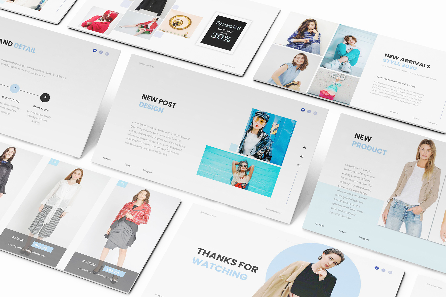 Fashion Lookbook Google Slides, a Presentation Template by Formatika ...