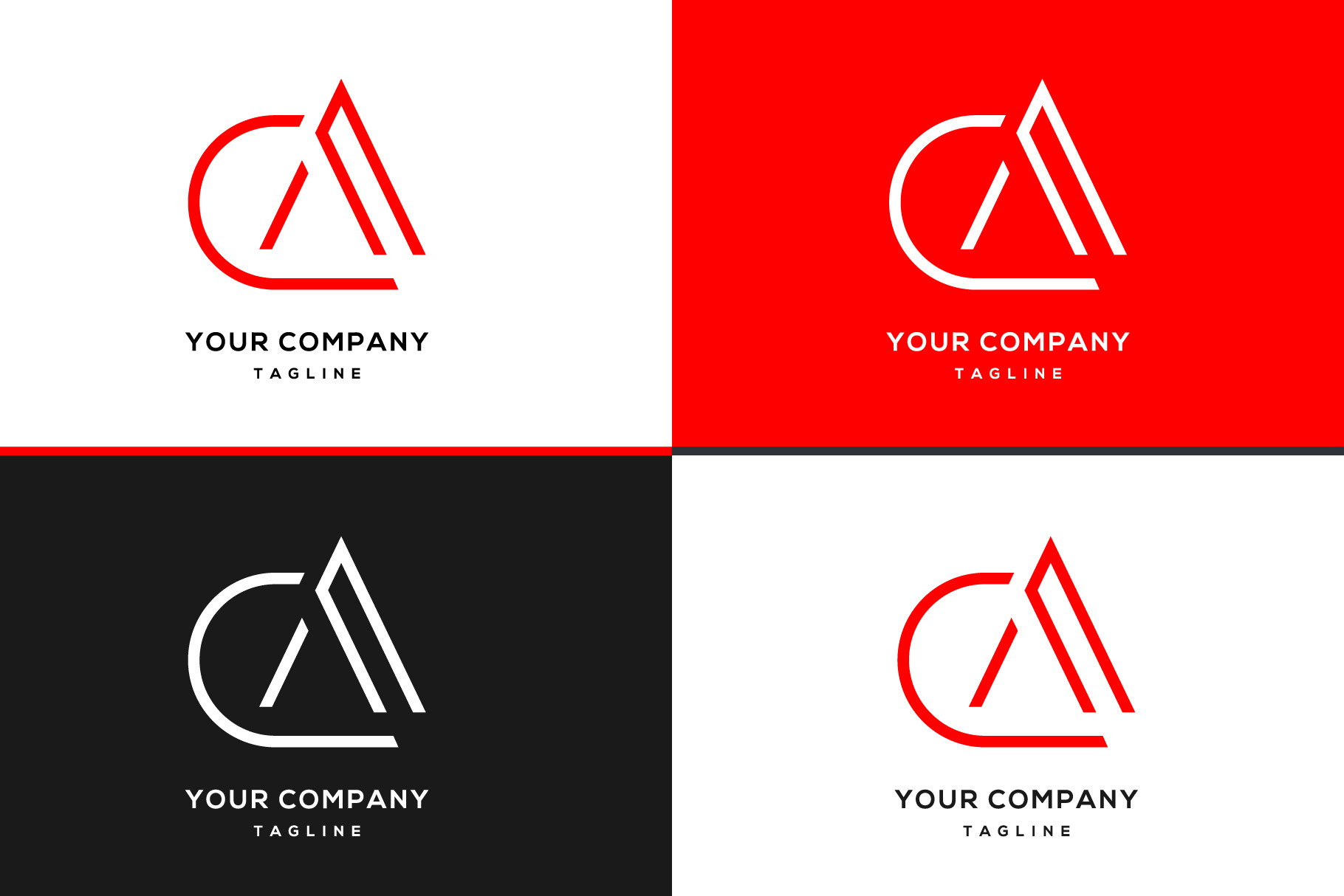 Monogram icon logo CA, a Branding & Logo Template by idesign_4u