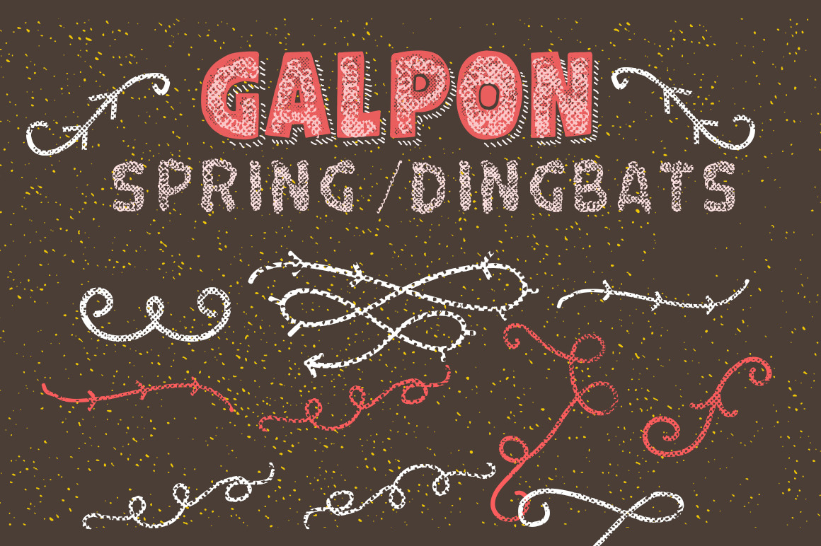 Galpon Spring / all Dingbats, a Font by Rodrigo Typo