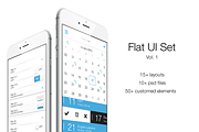 iOS Flat UI Set Vol. 1, an iPhone Mockup by Yuriy Kondratkov
