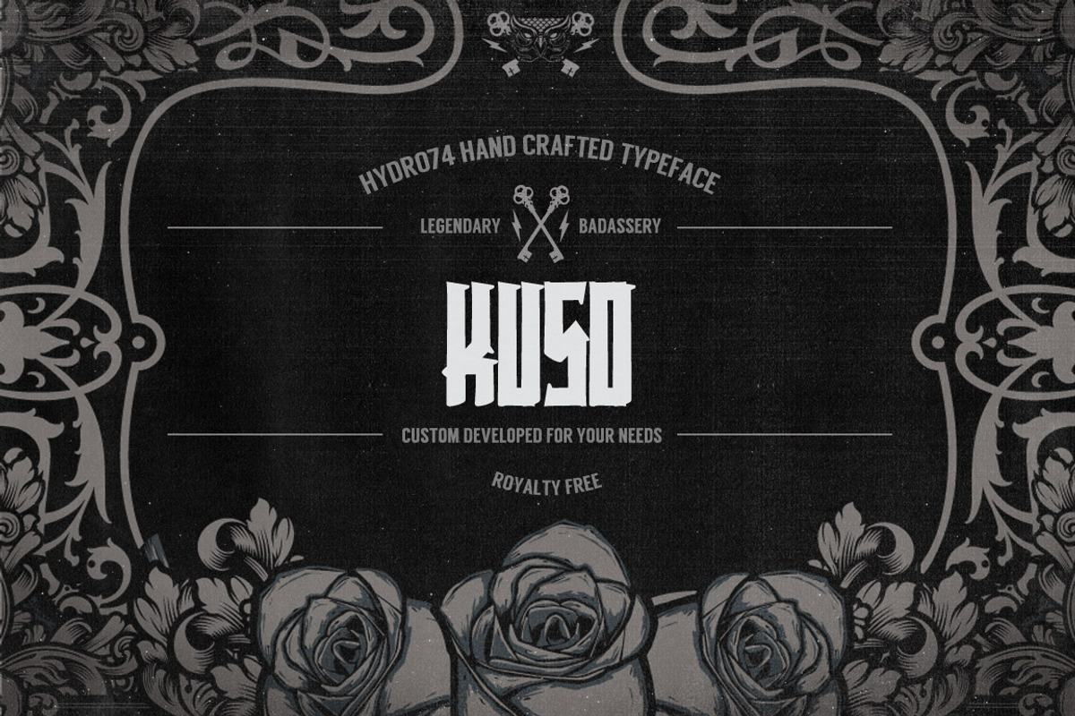 Kuso, a Font by Hydro74