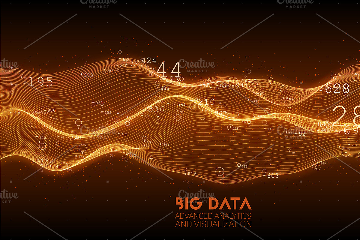 Big Data Wave Graph, an Object Graphic by GarryKillian