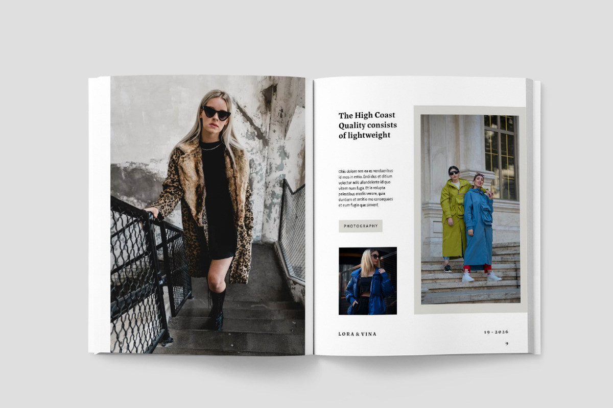 Modern Fahion Lookbook, a Magazine Template by afahmy | Creative Market