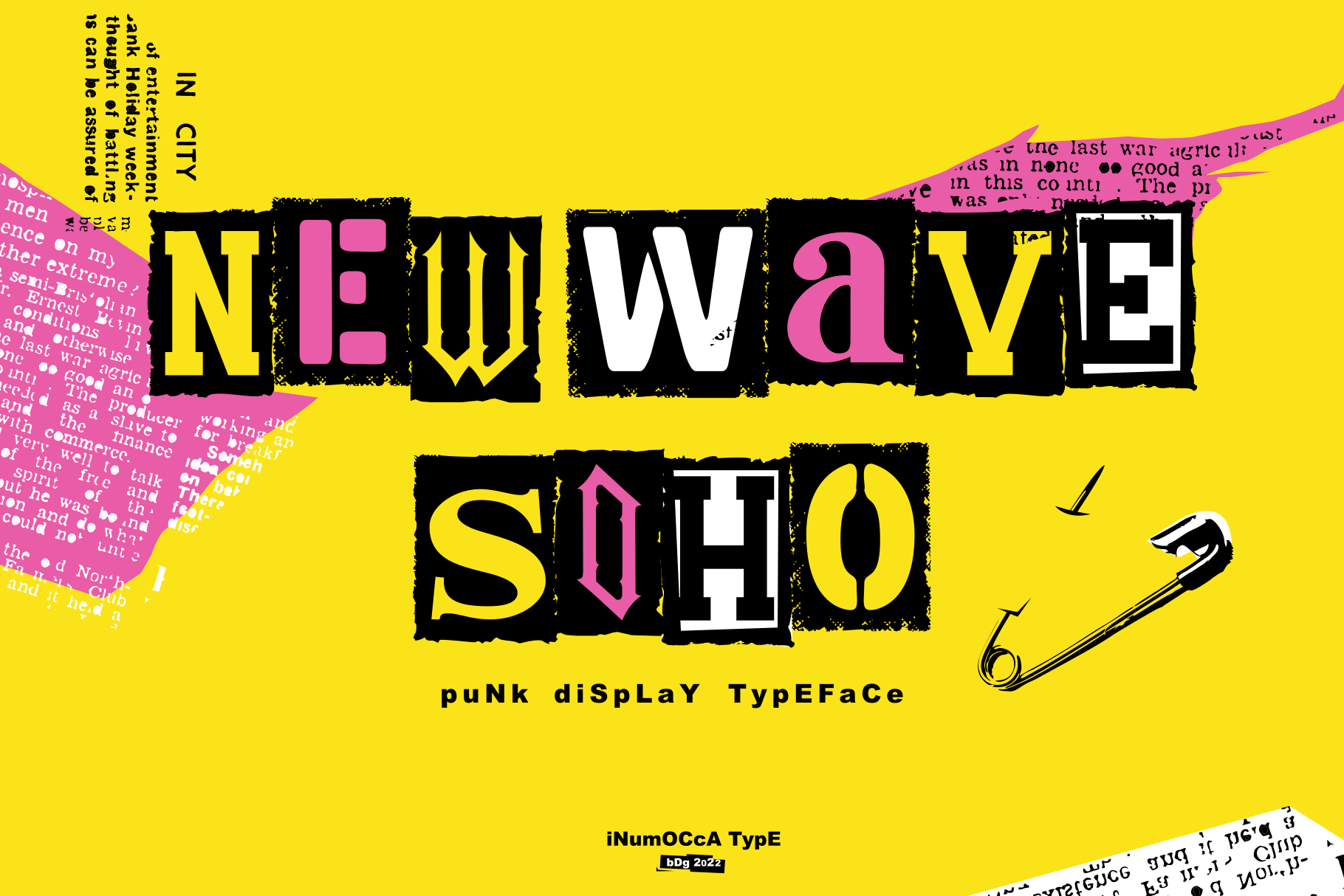 New Wave Soho, a Font by inumocca_type