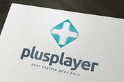 Plus Player Logo Template, a Branding & Logo Template by PixaSquare