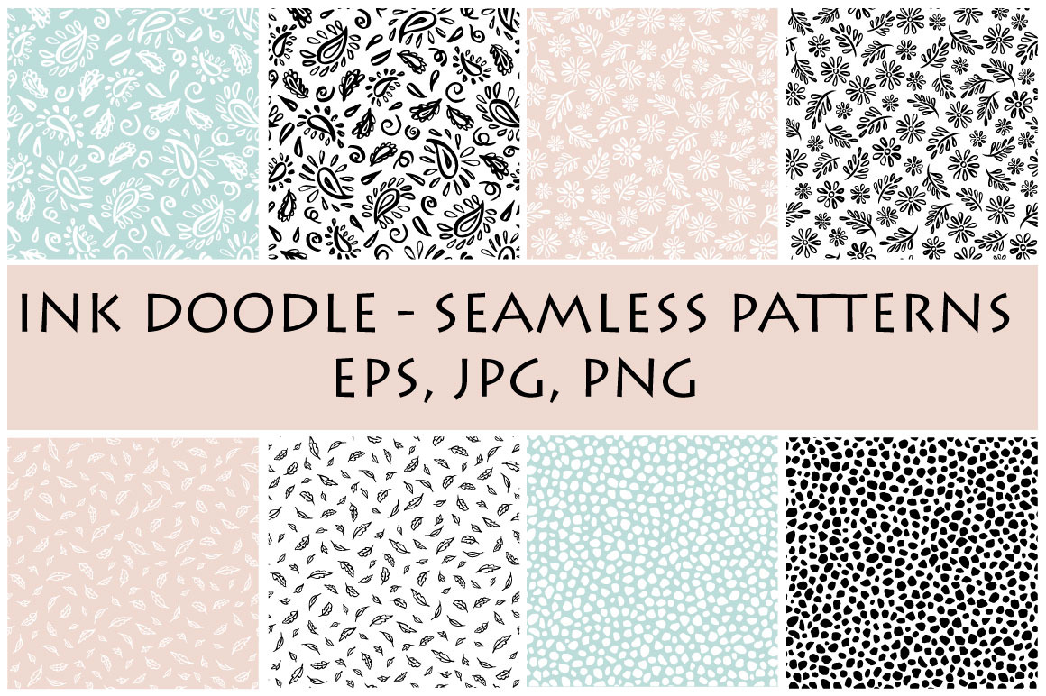Ink doodle - patterns, a Pattern Graphic by Wild Rose