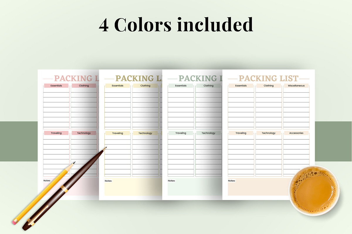 Editable Packing List Printable, a Marketing Template by Snapybiz