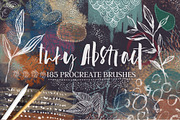 Inky Abstract Procreate Brushes, a Brush Add-On by AJ Brushes