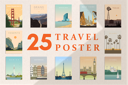 10 USA Travel Poster