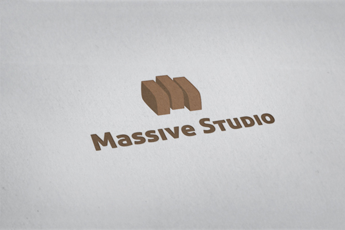 Massive Studio Logo Template, a Branding & Logo Template by KAZ by ...