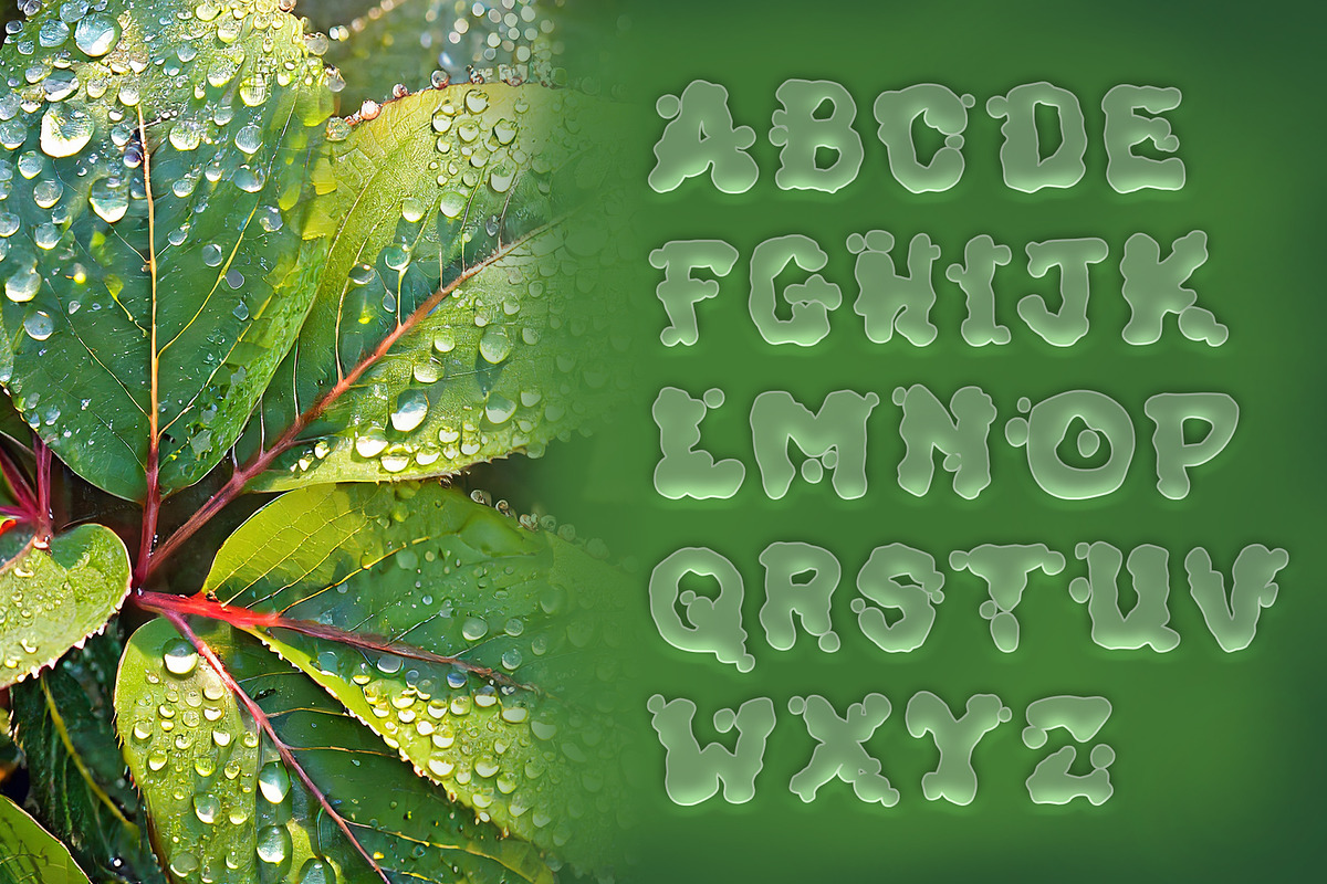 Wet Letters Font, a Handwritten Font by Fontastic Ventures