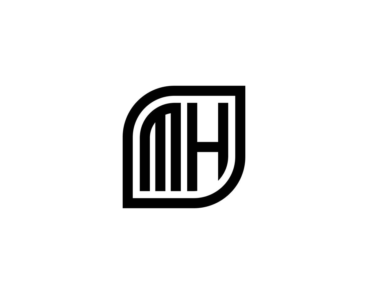 MH logo design vector template, a Branding & Logo Template by xcoolee ...