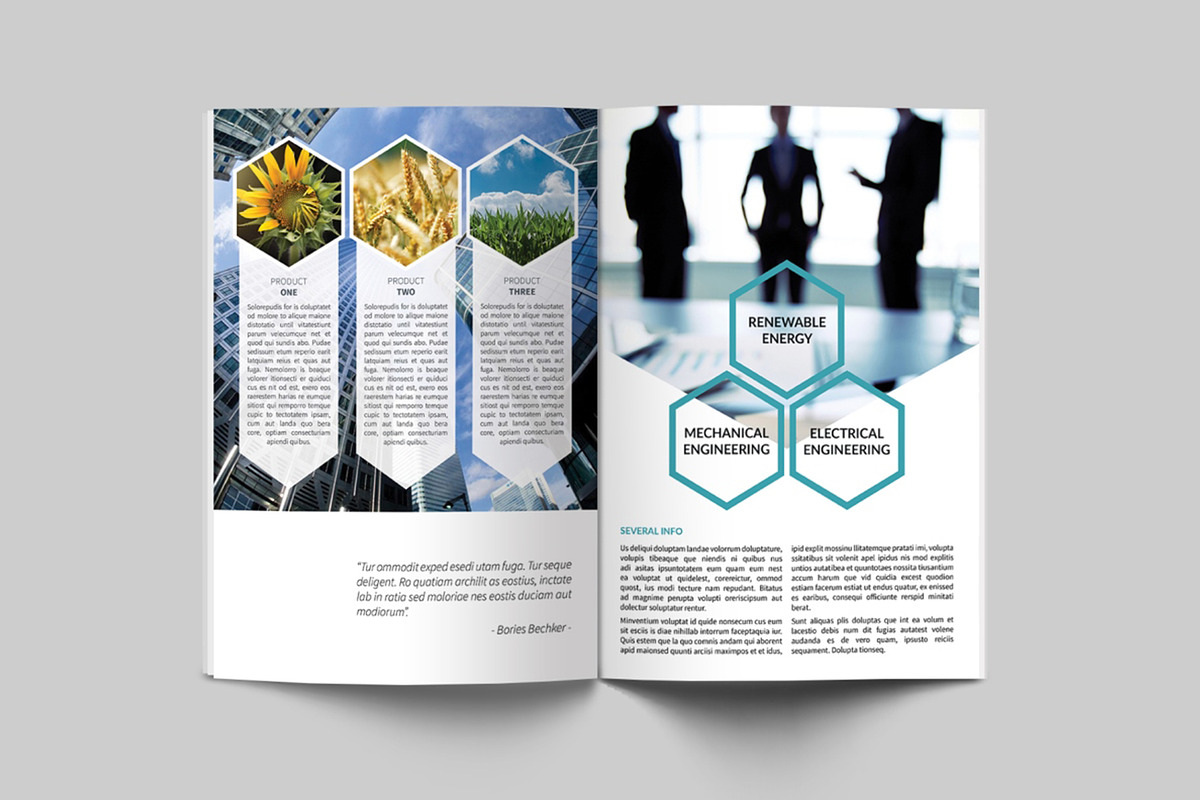 Biotechnology Brochure, a Brochure Template by BoriesBechker
