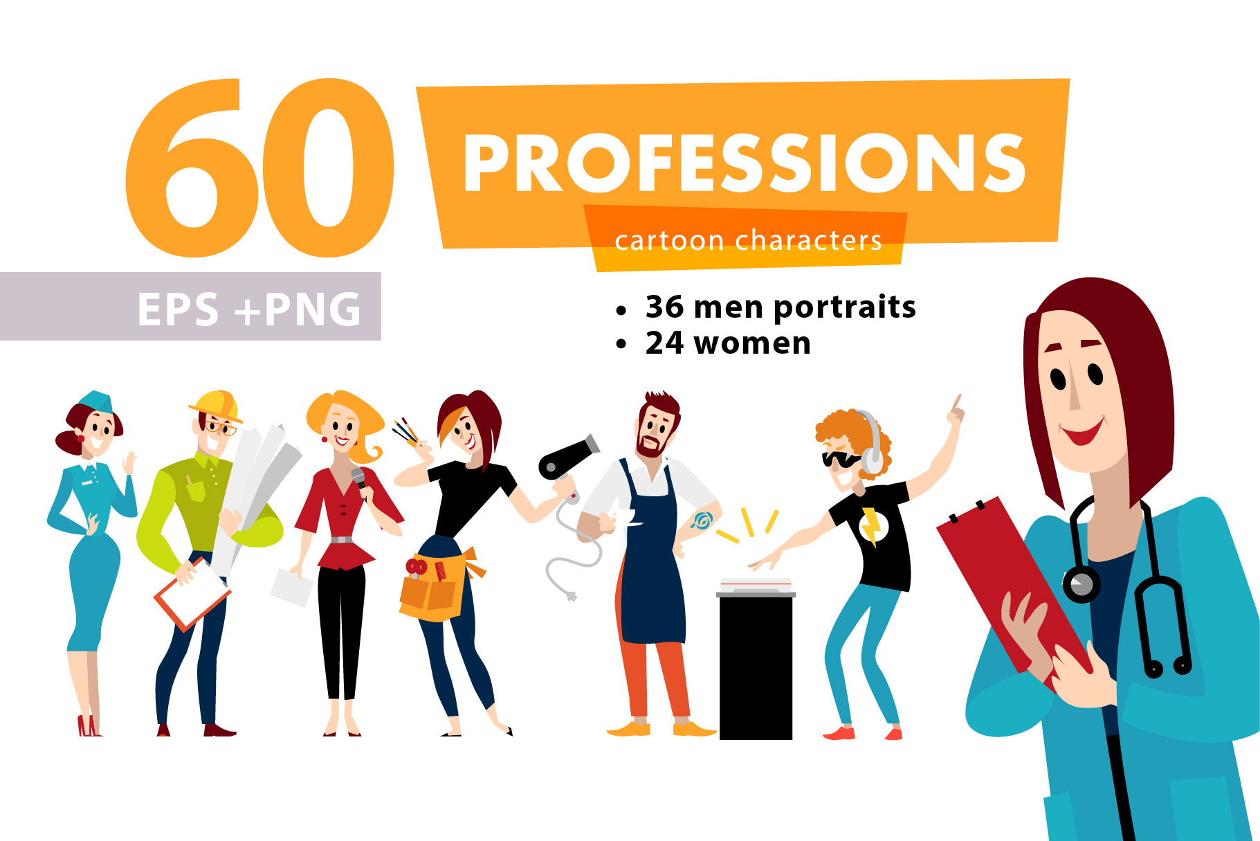 60 profession portraits