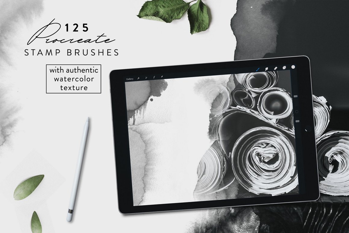 900+ Procreate Stamp Brushes Bundle, a Brush Add-On by Design Forest