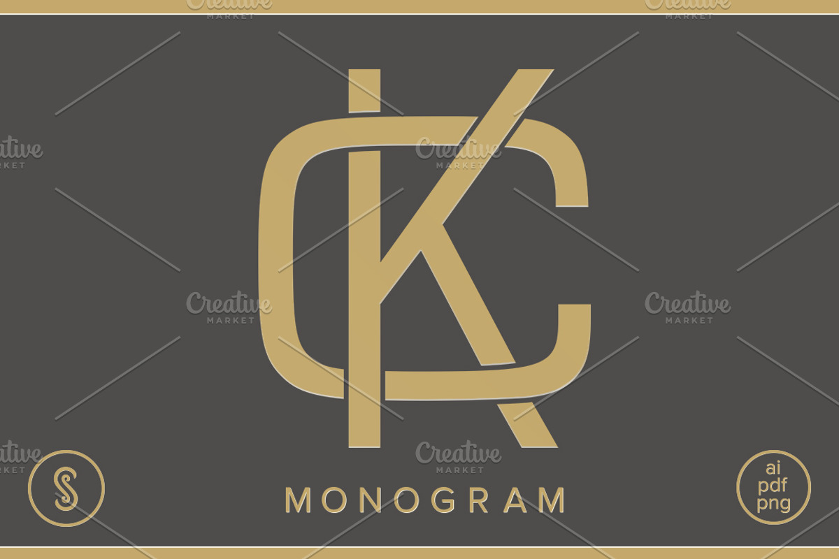 CK Monogram KC Monogram, a Branding & Logo Template by Shuler Studio ...