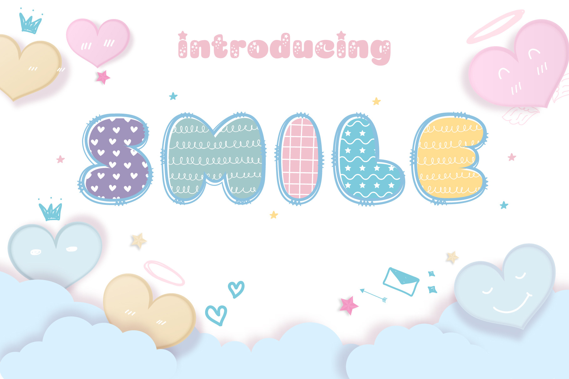 Smile Display Fonts, a Font by Fox7 By Rattana