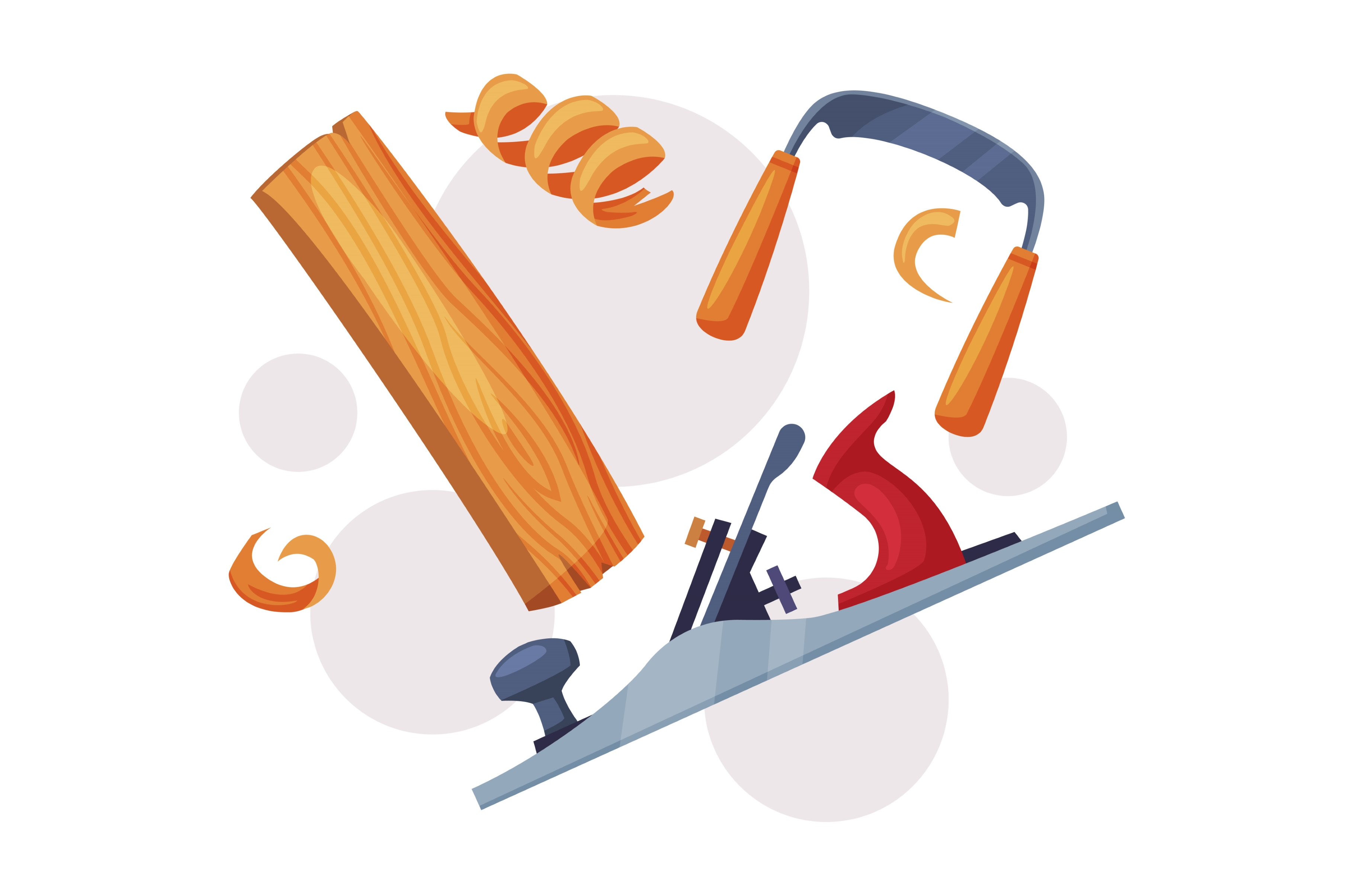 Panel Planer and Timber Board as, an Object Graphic by TopVectors