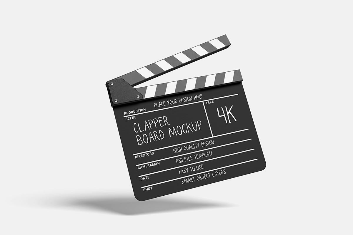Clapper Board Mockup, a Product Mockup by bimockup