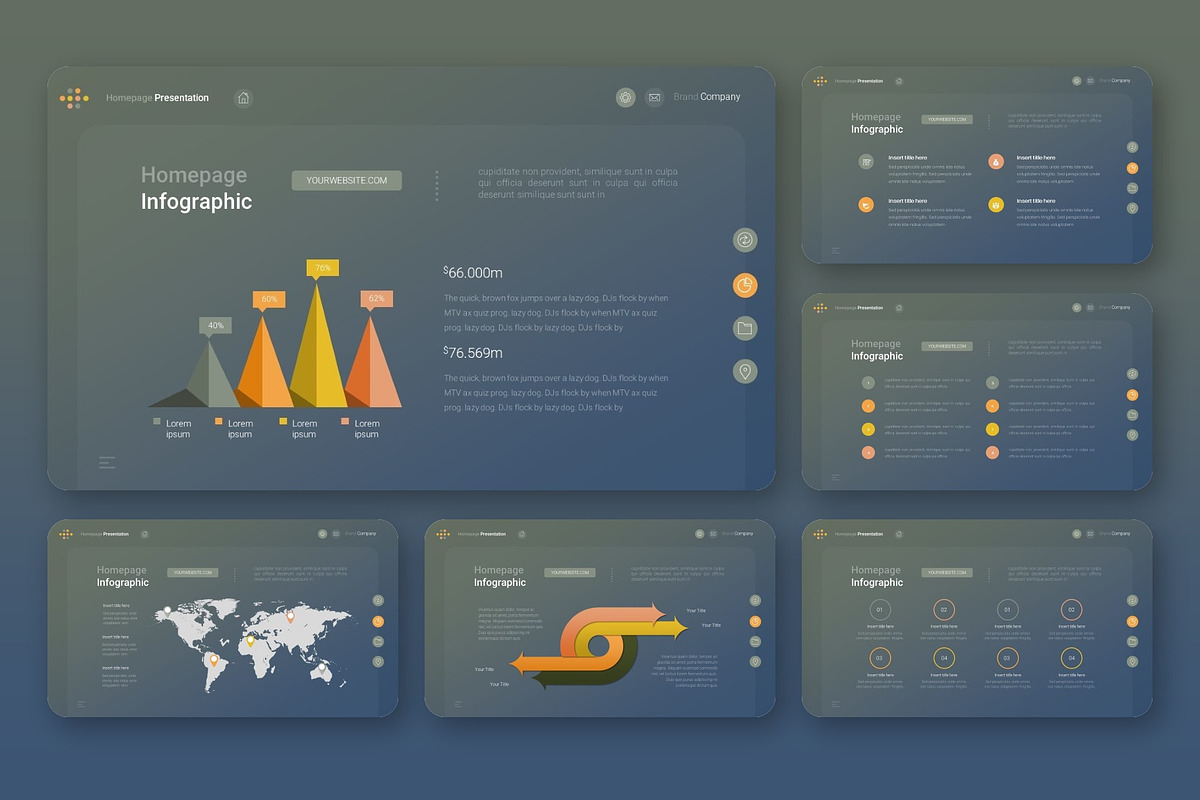 Homepage Keynote, a Presentation Template by NecrolitSlide | Creative ...